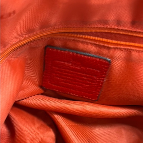 Coach | Bags | Coach Red Leather Tote Bag | Poshmark